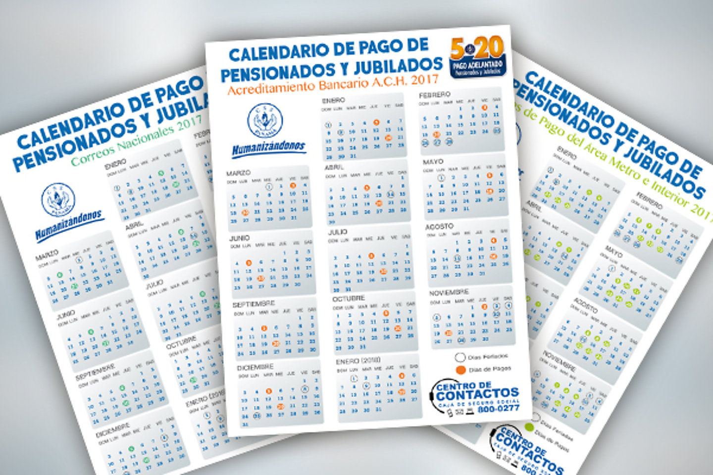 Publican Calendario de Pago 2017 para Jubilados y Pensionados
